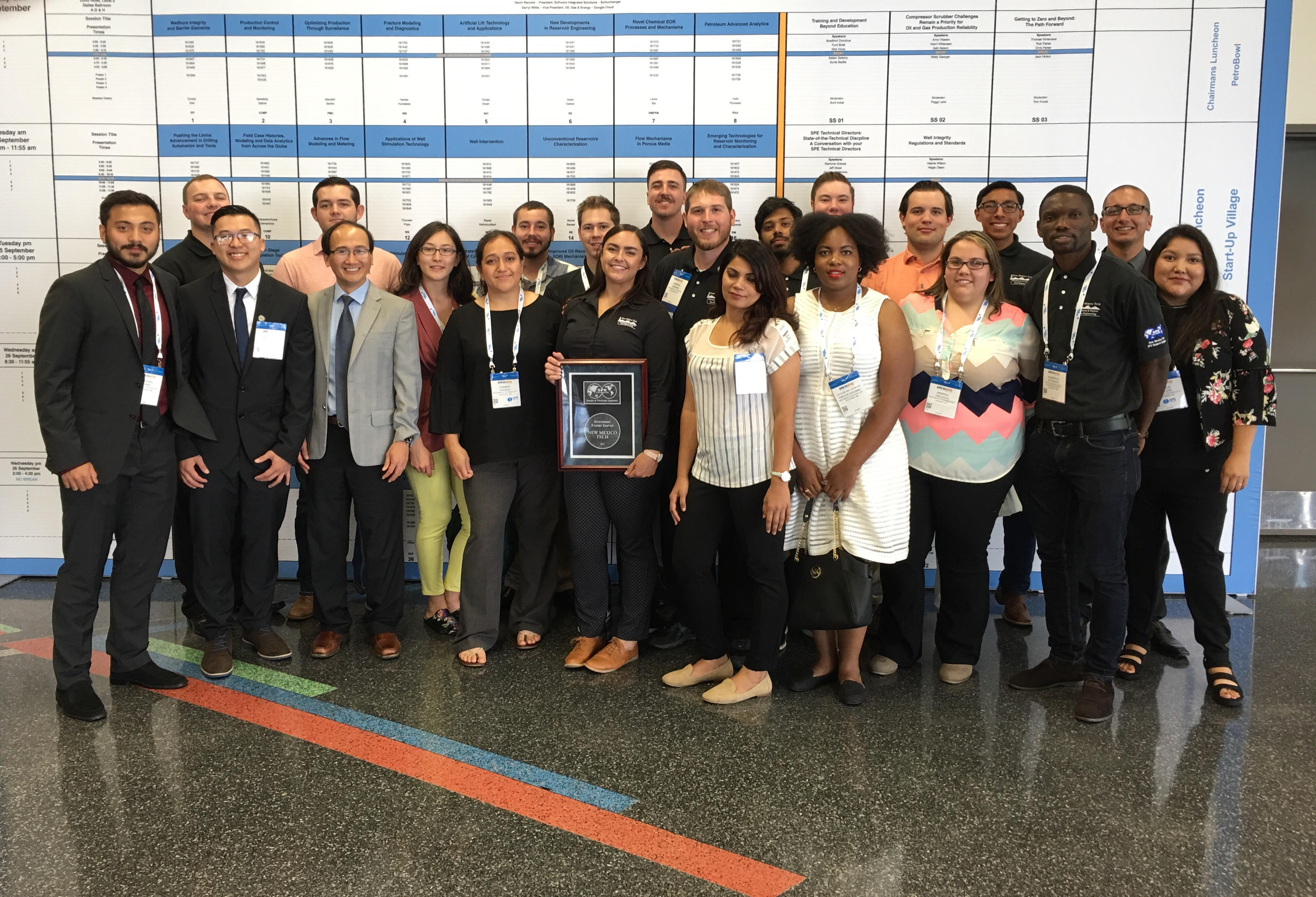 NMT SPE Has Won SPE Outstanding Student Chapter!: New Mexico Tech