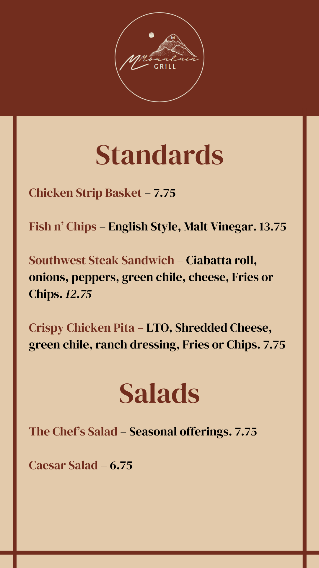 M Mountain Grille: New Mexico Tech