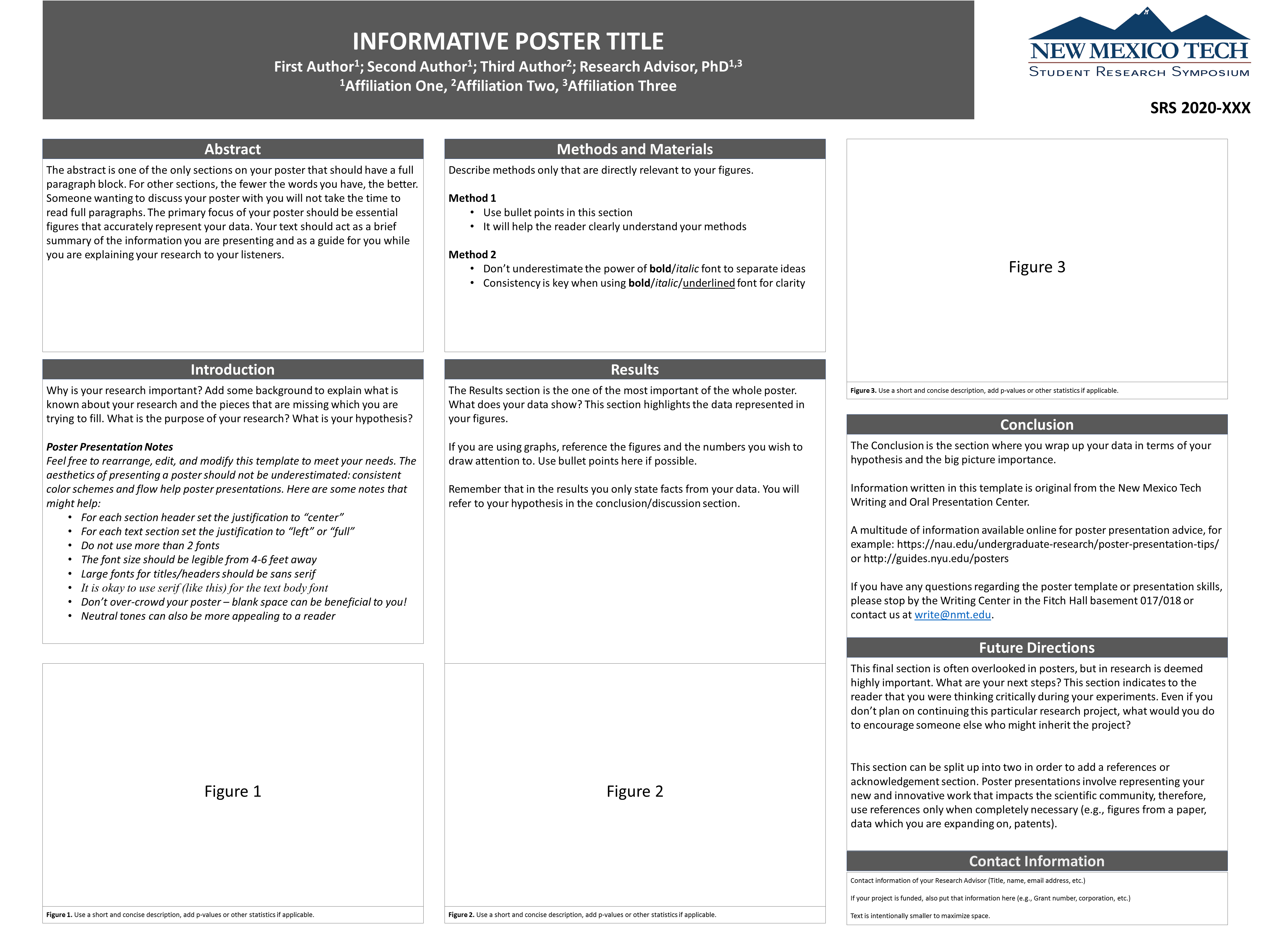 Informative Posters Example